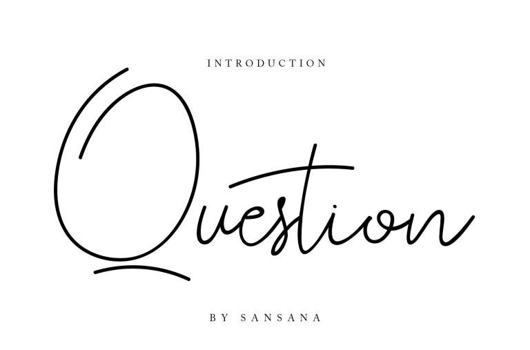 Question Font Download Free - Yyaba366 - Medium