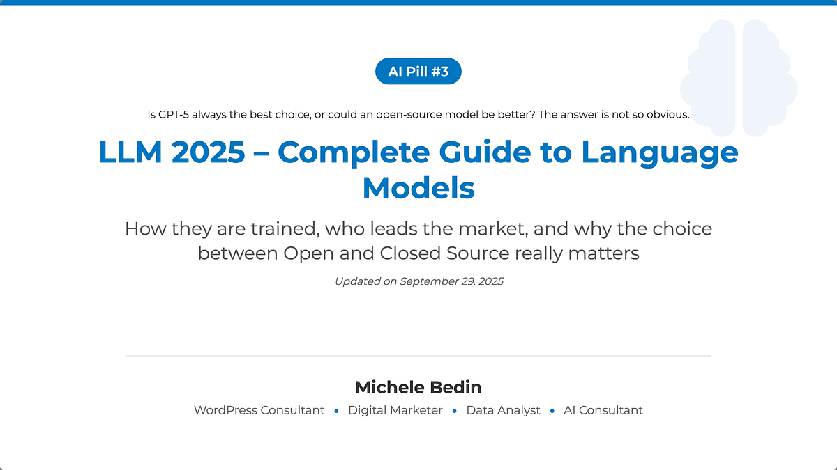 LLM 2025 - Complete Guide to Language Models | Medium