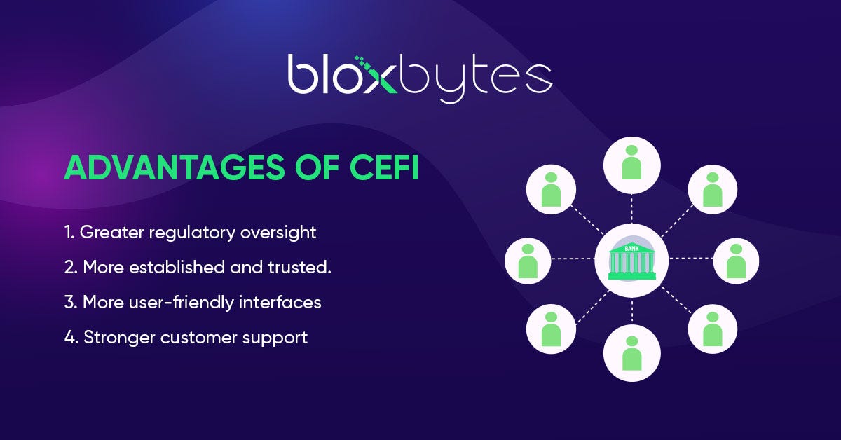 CeFi vs DeFi: Comparing the features and differences | BloxBytes | Medium