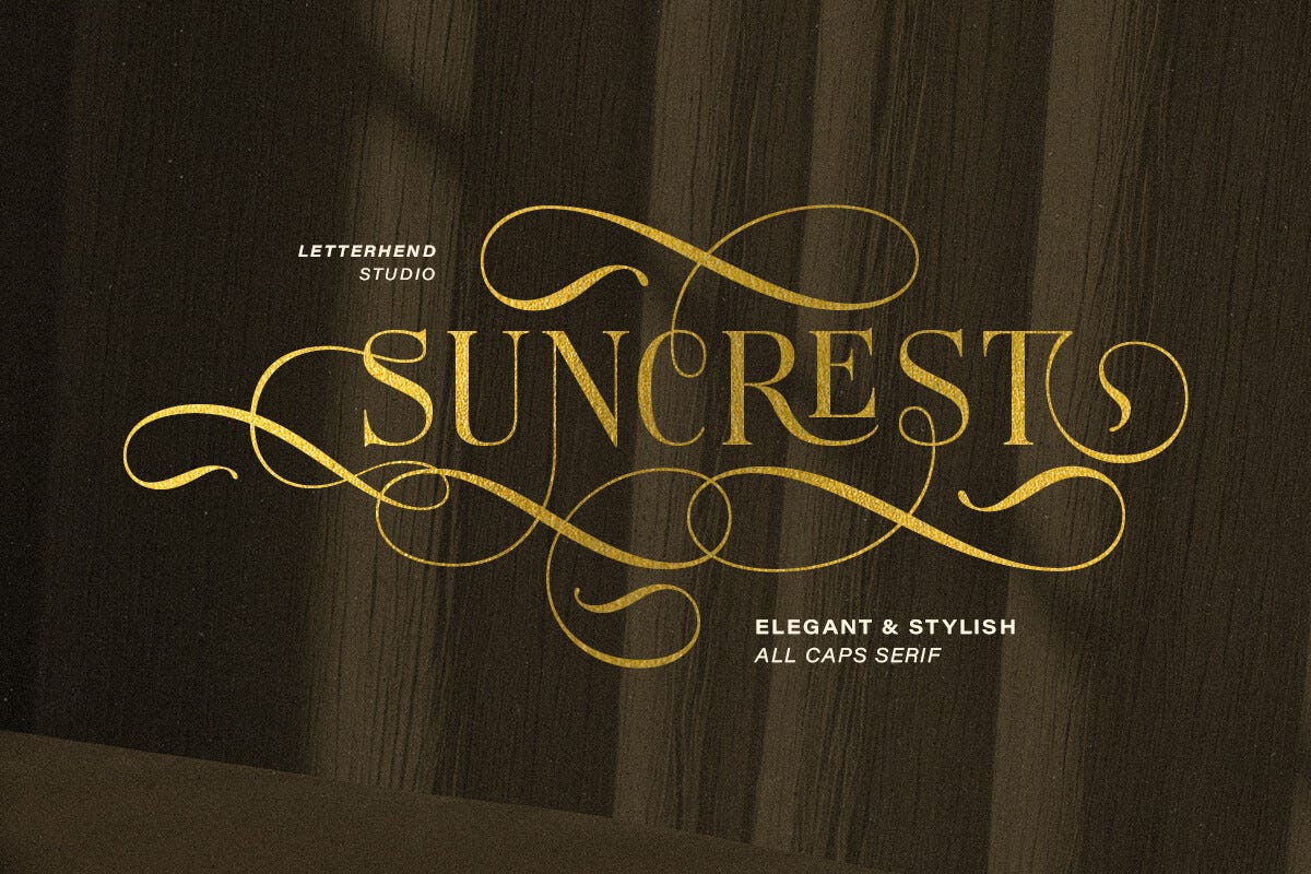 Suncrest Font - Solarasculpt - Medium