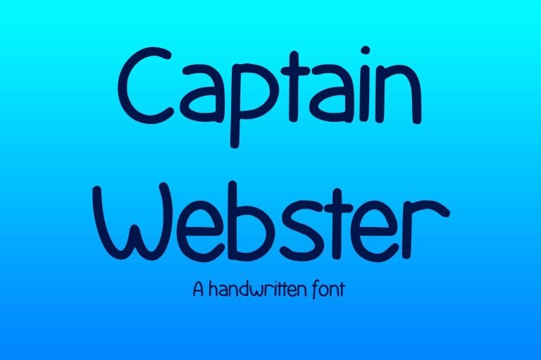Captain Webster Font Download Free - Deborahnaja - Medium