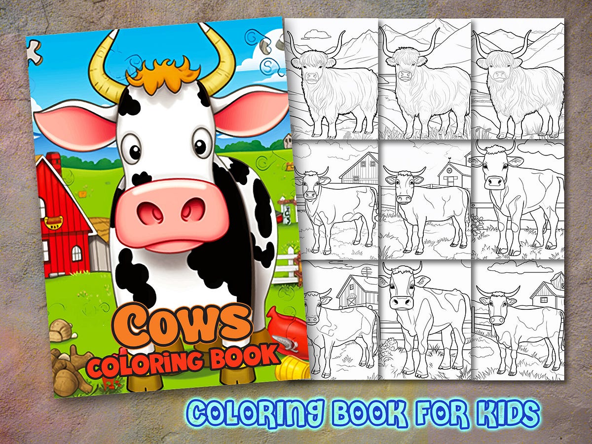 Cow Coloring Page and Coloring Book Free | by Celestialchime | Sep ...