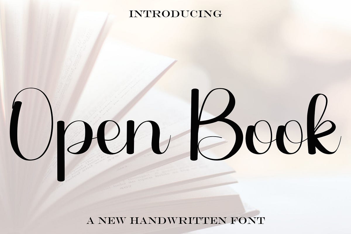 Open Book Font - Solarasculpt - Medium
