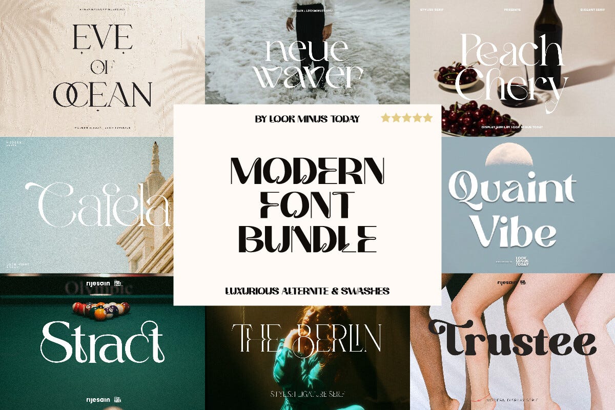 Modern Bundles Font | by Lilyluminate | May, 2024 | Medium