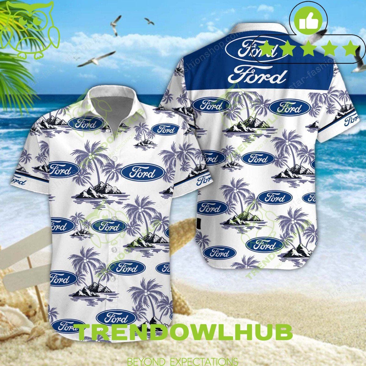 Ford Automobile Brand Custom Color Hawaiian Shirt and Short | by Trend ...