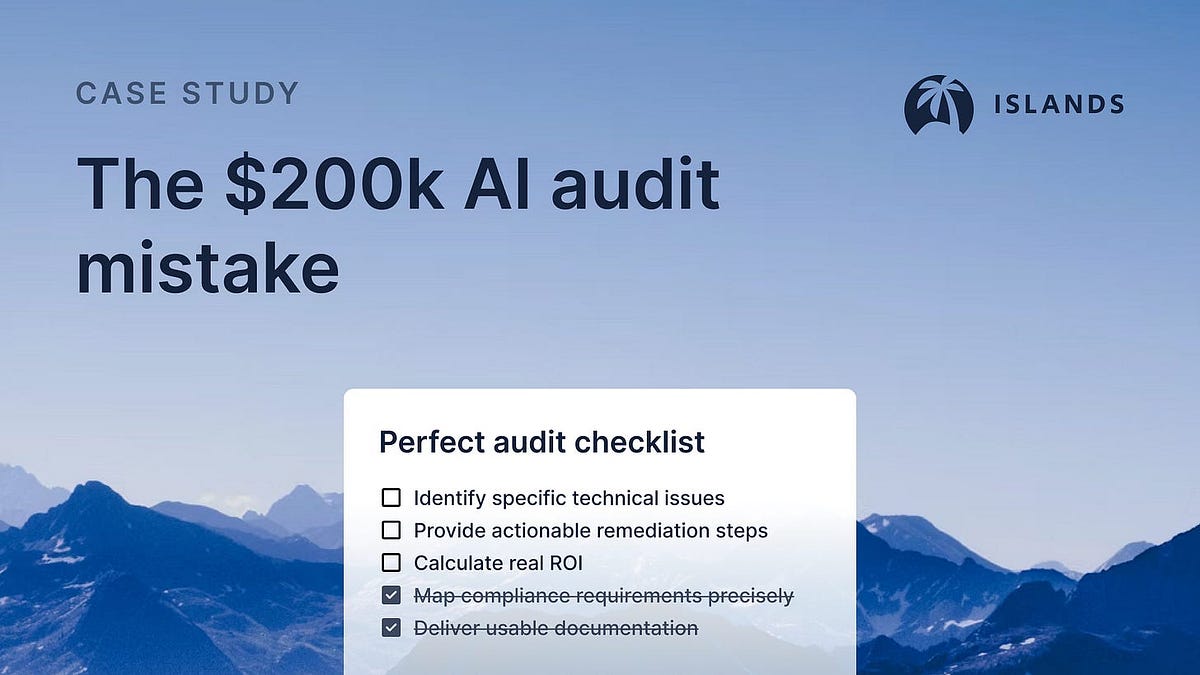 THE $200K AI AUDIT MISTAKE (AND HOW WE FIXED IT IN 2 WEEKS) | by Ali El ...