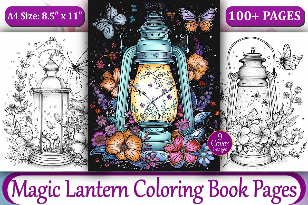 Magic Lantern Coloring Book Pages-KDP Free | by Lunaeverhart | Aug ...