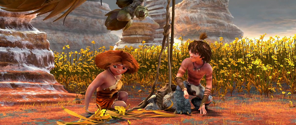 The Croods Eep And Guy Fire