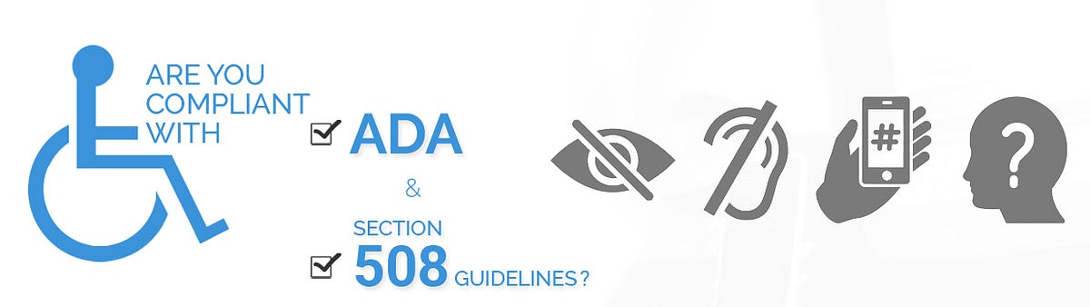 Are You In Compliance With ADA And Section 508 Accessibility Guidelines ...