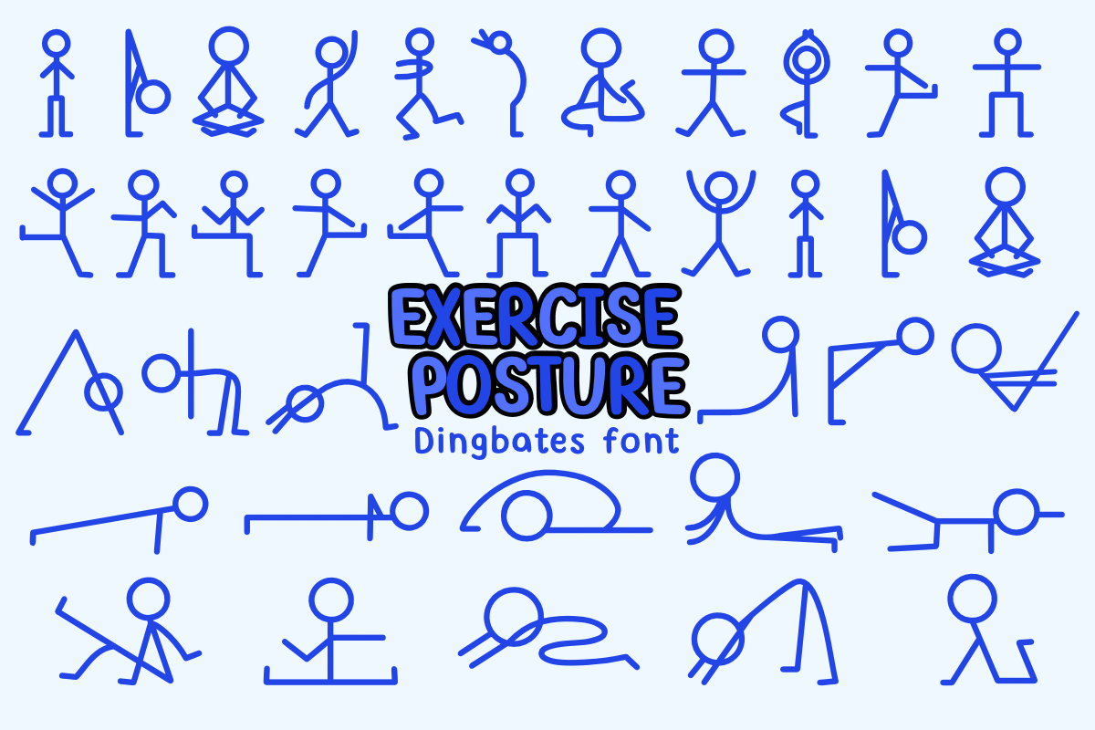 Exercise Posture Font - Lilylumos - Medium