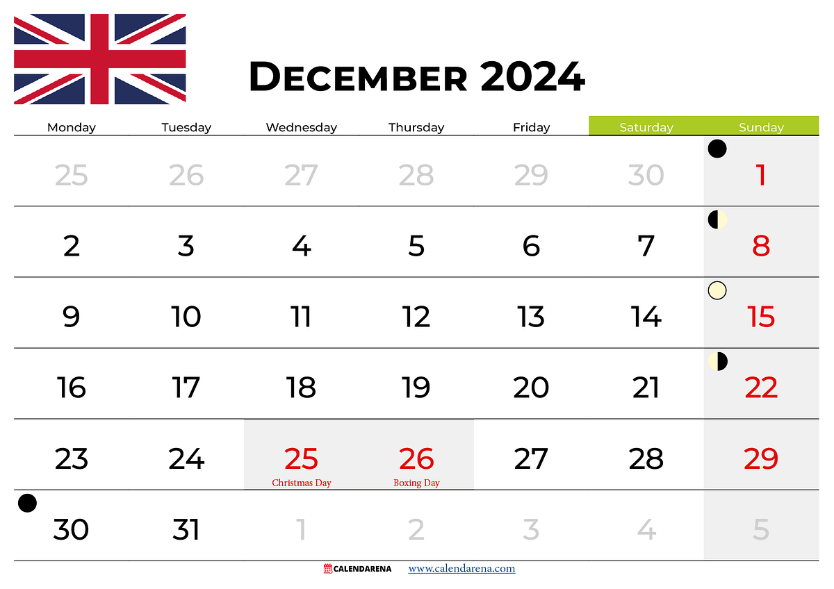 December 2024 Calendar Uk - hamouda chokri - Medium