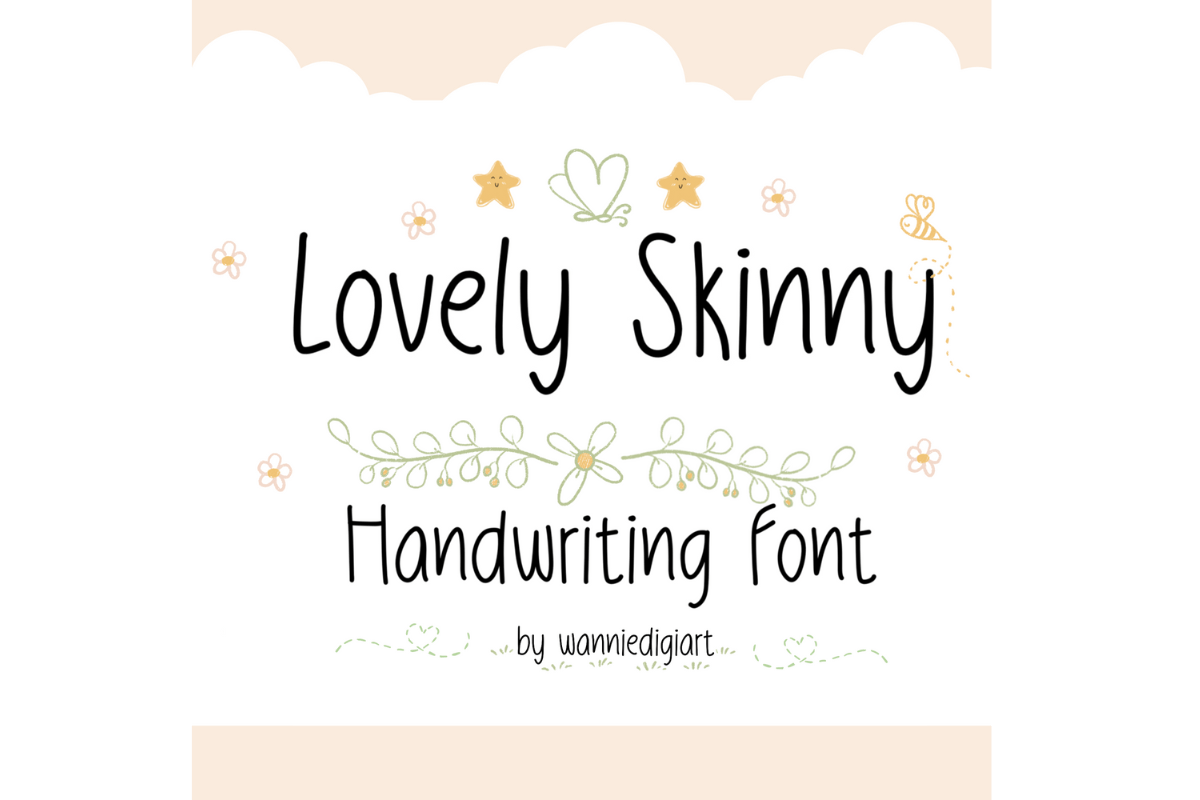 Lovely Skinny Font Free - Lilyluminate - Medium