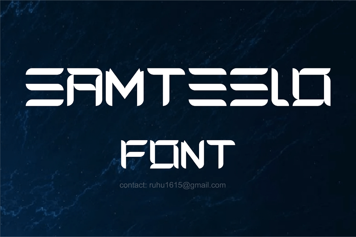 Samteslo Font - Craftgenius - Medium