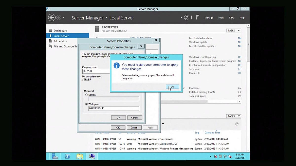 Installing Active Directory, DNS and DHCP to Create a Windows Server ...
