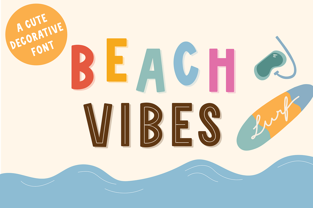 Beach Vibes Font - Mockupartisan - Medium