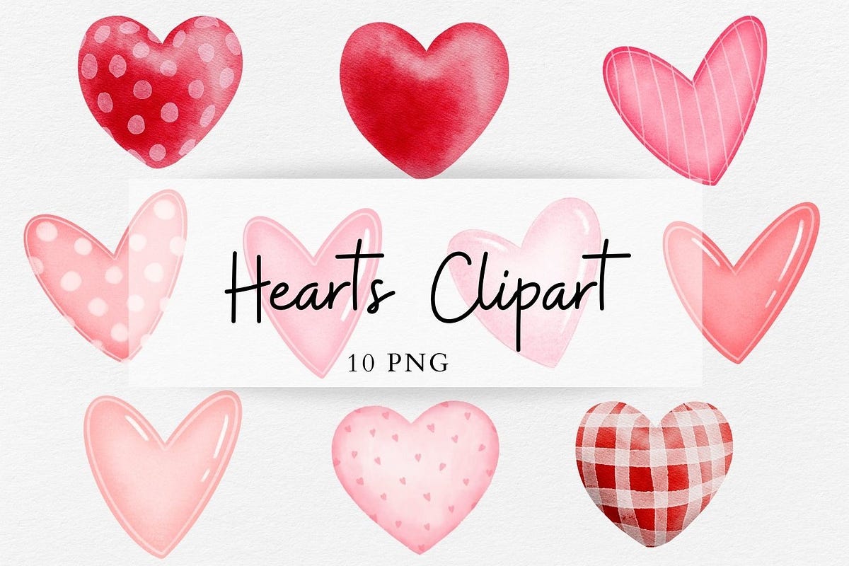 Watercolor Heart Clipart Free Download | by Prismpalette | May, 2024 ...