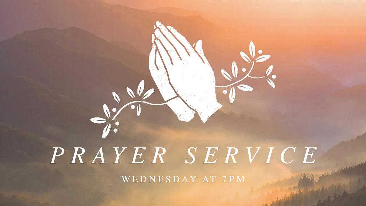 Prayer Service — September 4 - Bridge Church Announcements - Medium