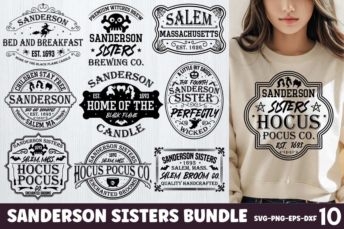 Sanderson Sisters Bundle, Hocus Pocus Free | by Whisperingwillow | Aug ...