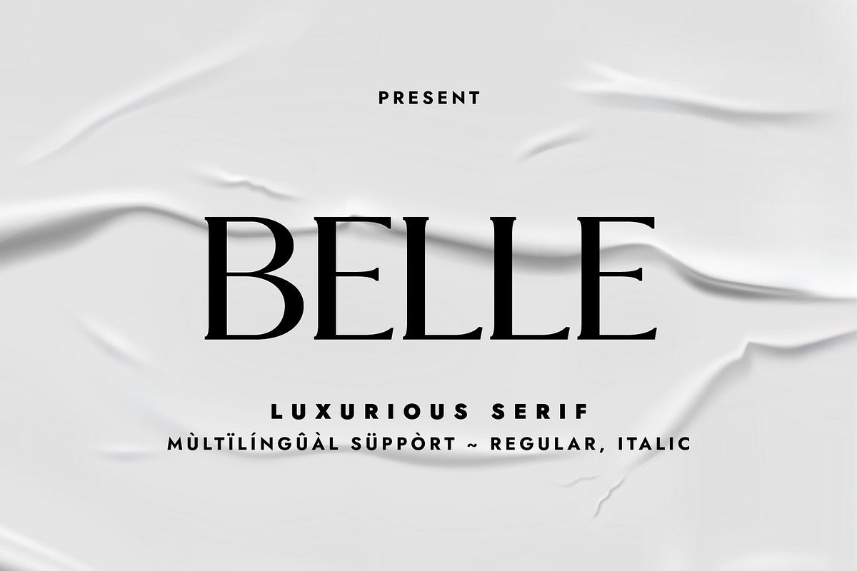 Belle Font - Miamosaic - Medium