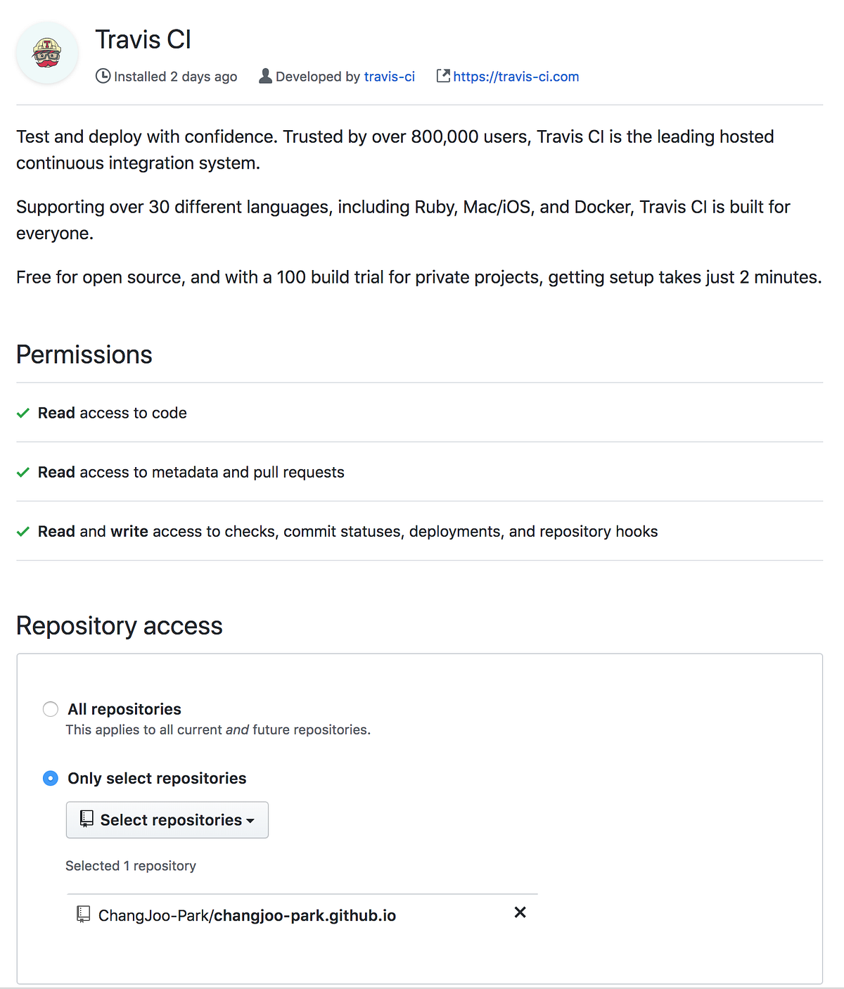 Travis CI를 이용한 Github Pages + Hexo 블로그 자동 배포하기 | by ChangJoo Park | Medium