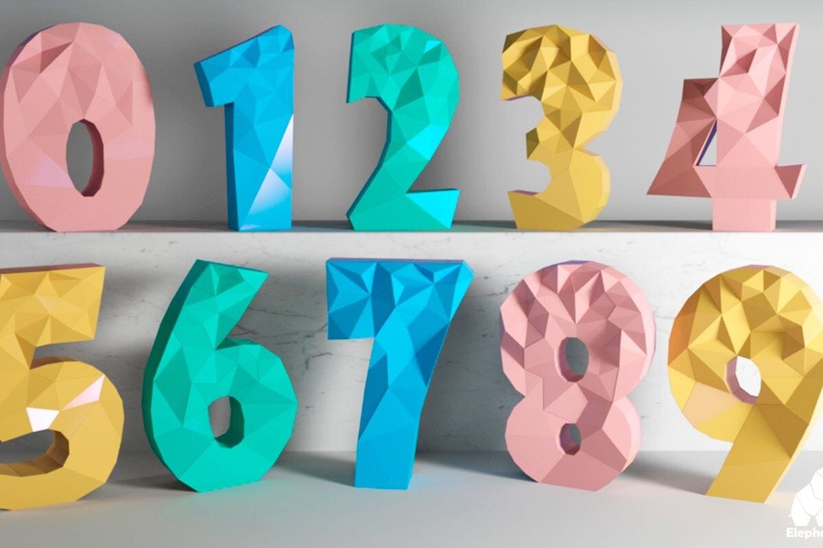 3D Paper Numbers | by Leejunhe | Medium