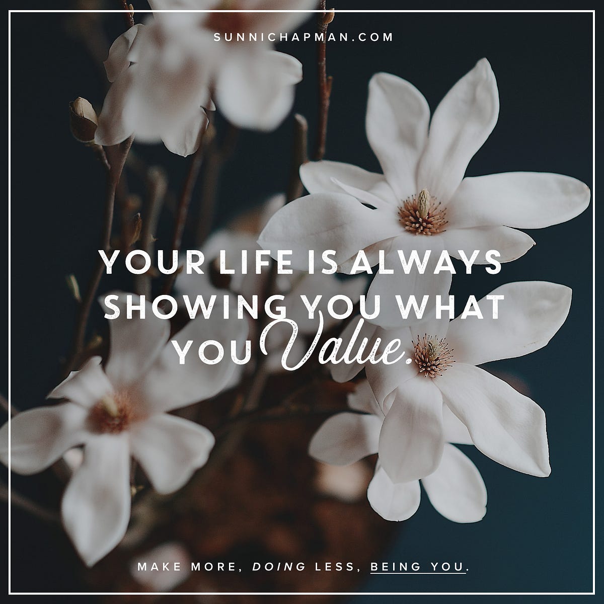 Your Life Is Always Showing You What You Value | by Sunni Chapman ...