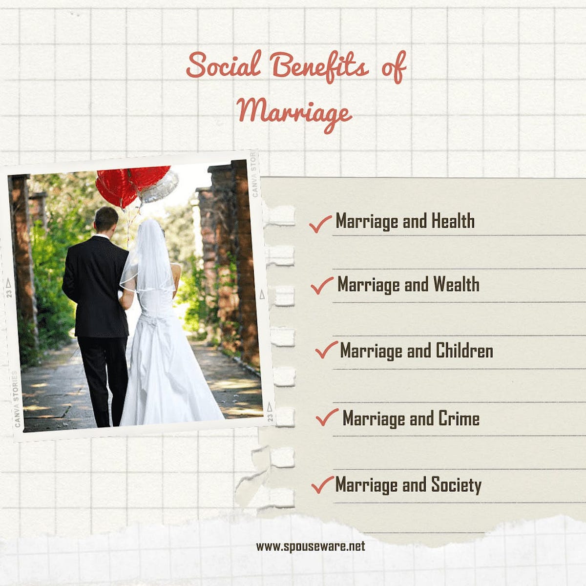 Social Benefits of Marriage. Marriage, the union of one man and one ...