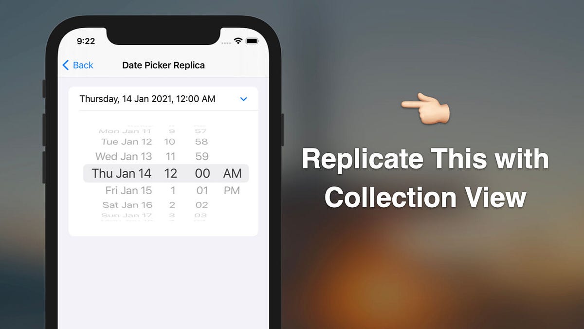 Replicate the Expandable Date Picker Using UICollectionView List | Swift2Go