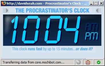 The Procrastinator’s Clock | by Jason Berberich | berbs dot us | Medium