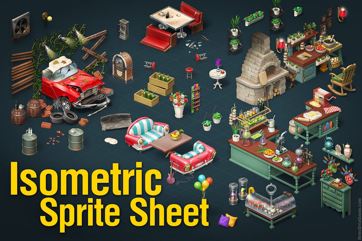 ISOMETRIC SPRITE SHEET: A COMPREHENSIVE GUIDE TO CREATING AND USING ISOMETRIC SPRITE SHEETS | by ...