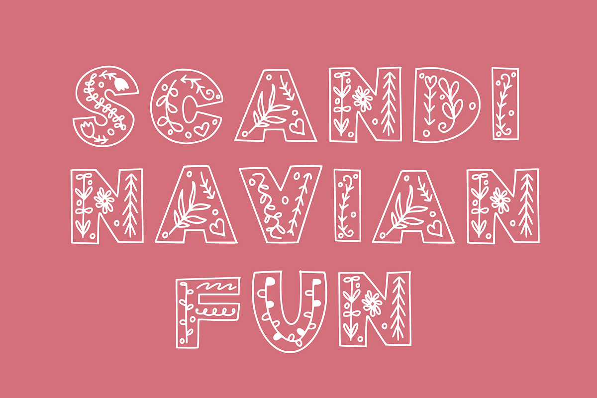 Scandinavian Fun Font - Datadreamer - Medium