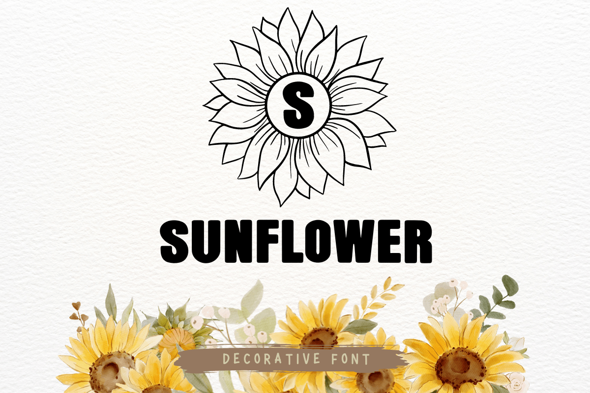 Sunflower Font - Lilyluminary - Medium