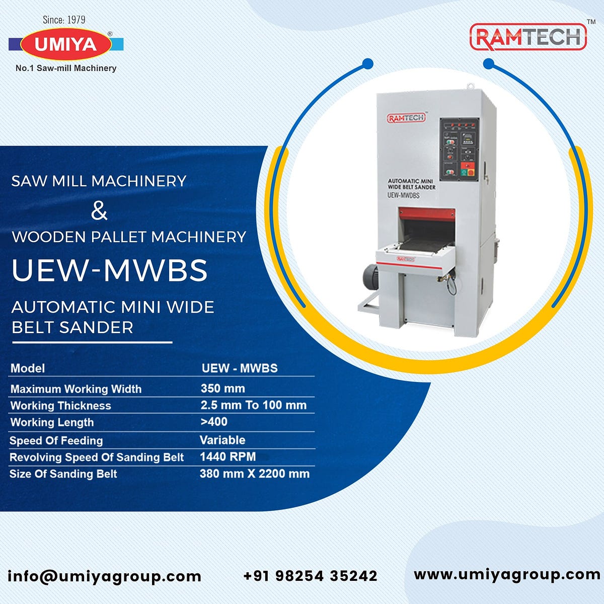 Automatic Mini Wide Belt Sander Manufacturer in Ahmedabad, Gujarat ...