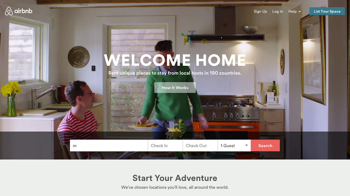 Airbnb UX Design Observations. 1. How the Airbnb site evolved with its ...