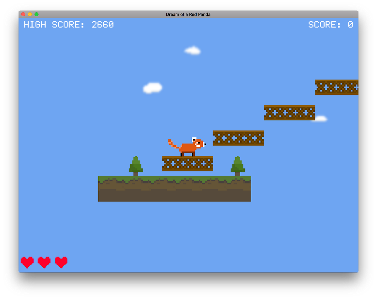 Dream of a Red Panda. Building a simple video game using… | by Grace ...