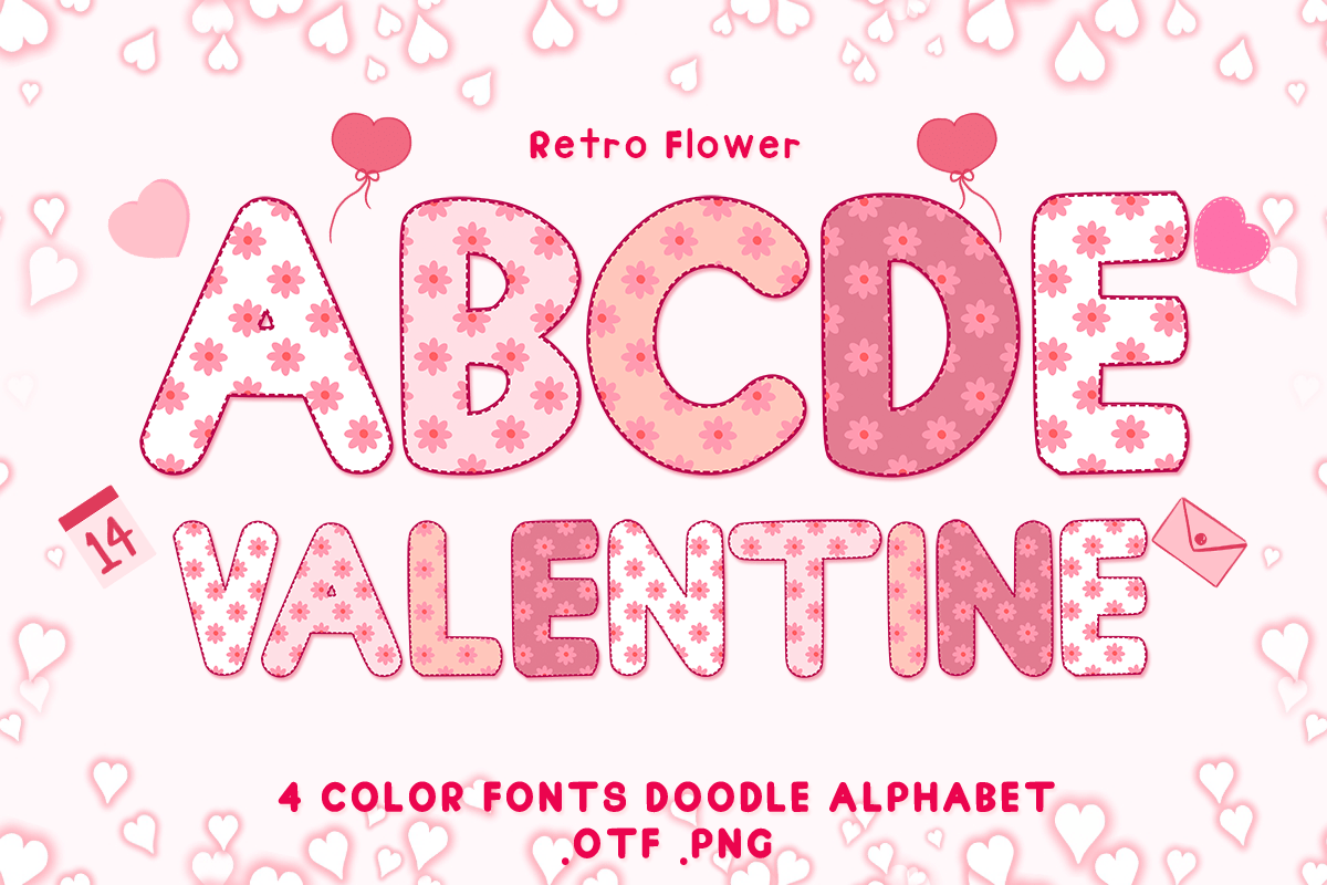 Retro Flower Font | by Auroraartistry | May, 2024 | Medium