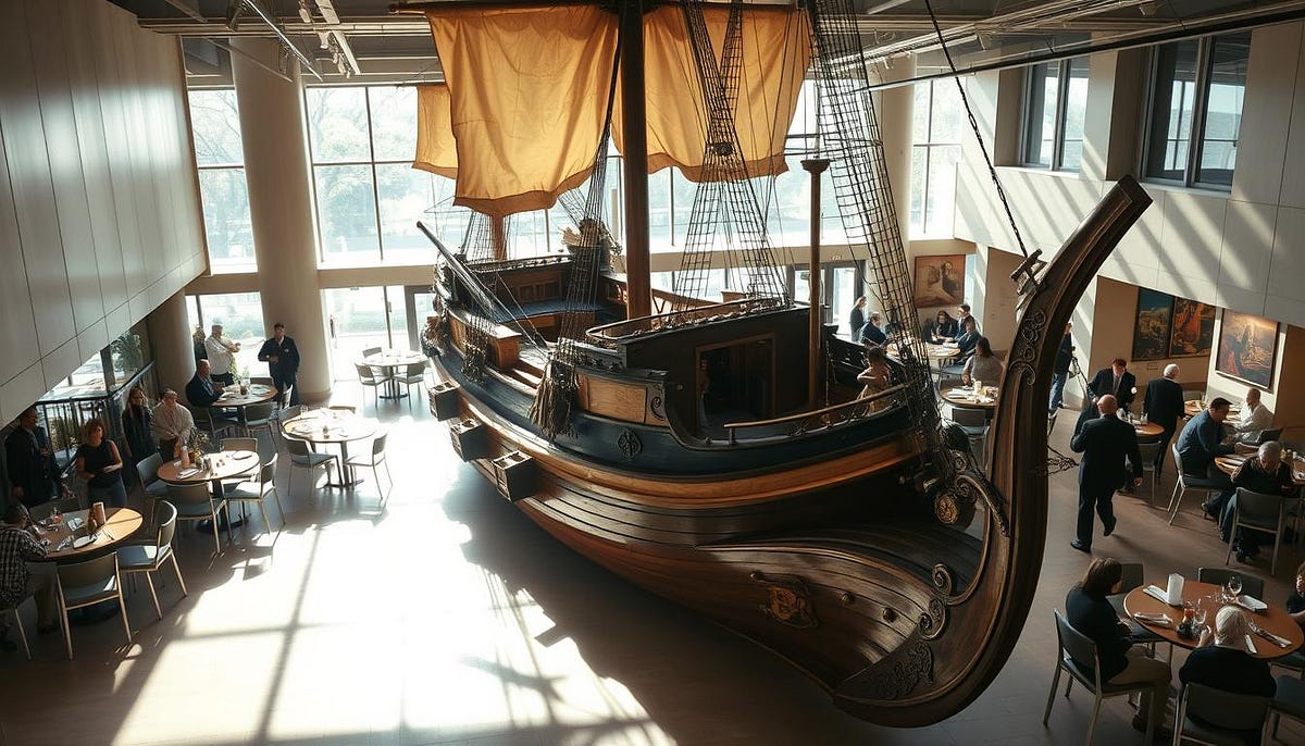 Surprising Discovery: Pirate Ship in Museum Cafeteria | by kp chum ...