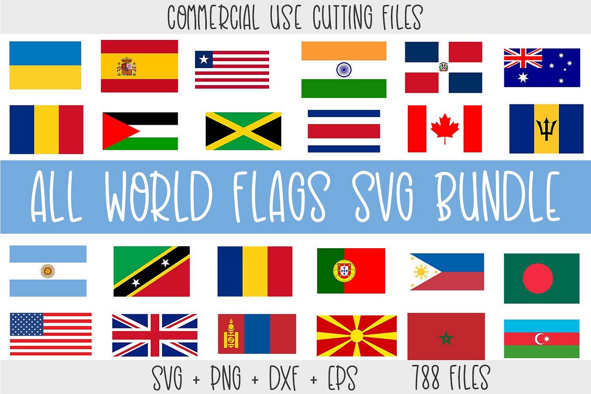 World Flags SVG Bundle, Country Flag SVG | by Arttechtom | Jul, 2024 ...