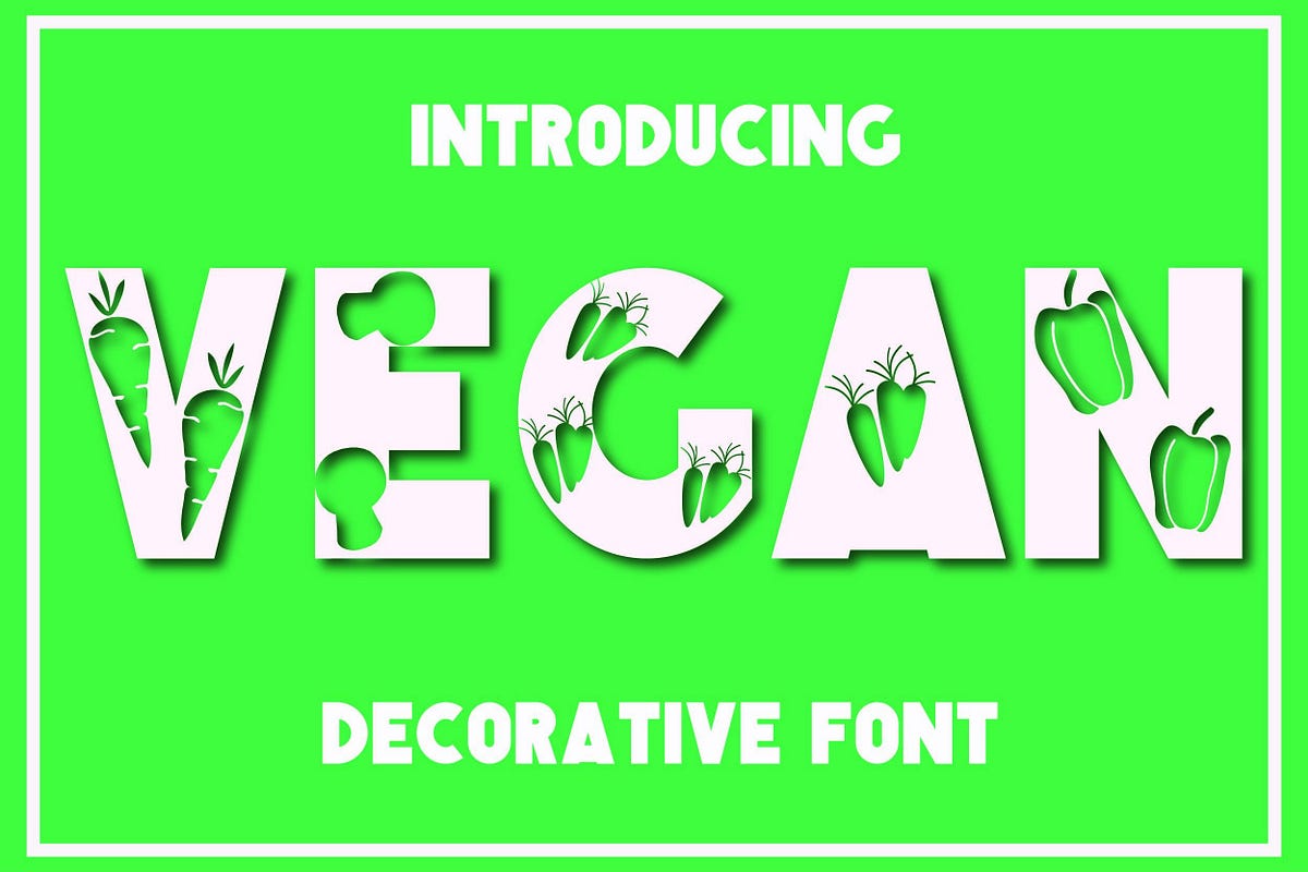 Vegan Font - Teachinnovator - Medium