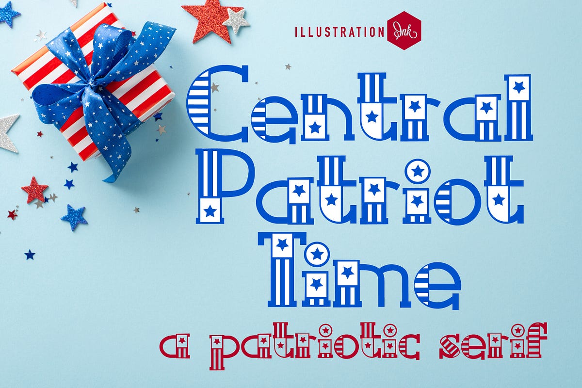 Central Patriotic Time Font - Sophiaspectra - Medium