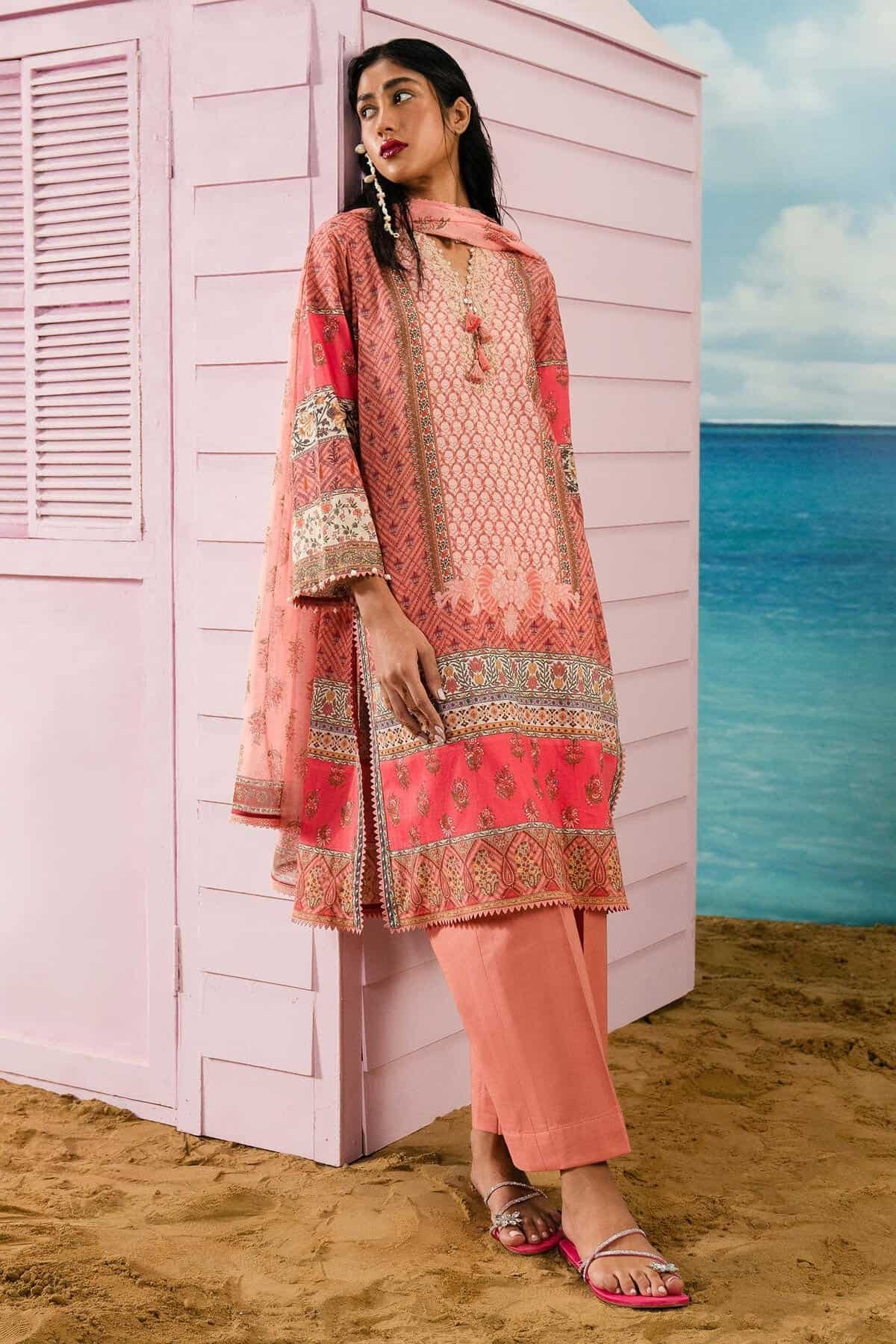 Sana Safinaz Mahay Summer Vol 02 2024 | H242–020A-3CK - The Fashion Station - Medium