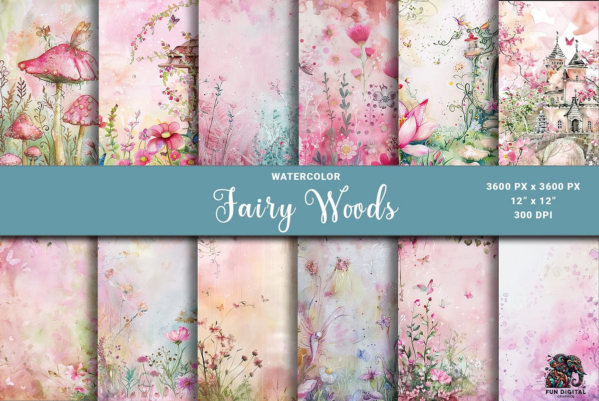 Floral Border Digital Papers Free Download | by Prismpalette | Apr ...