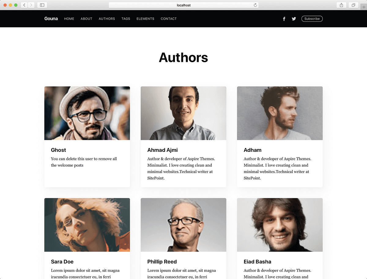 How to Create an Authors Page in Your Ghost Theme | by Ahmad Ajmi ...