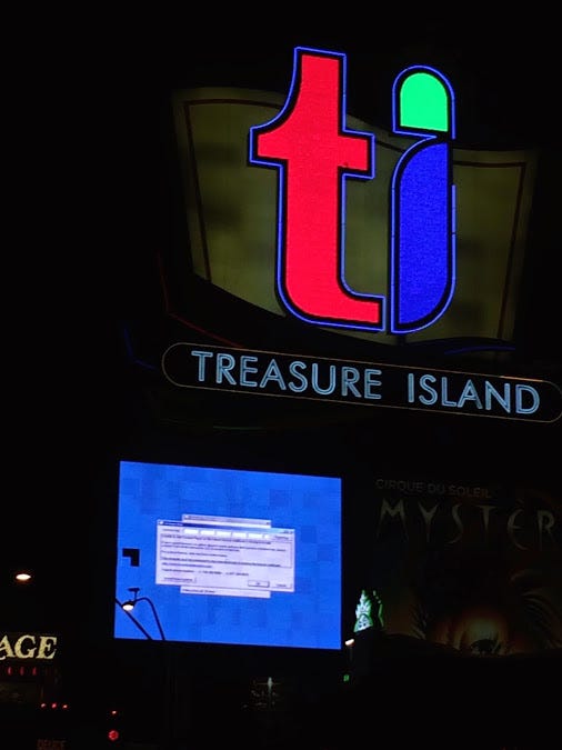 Windows Fail at Treasure Island… Is that Windows 2000?photo credit ...