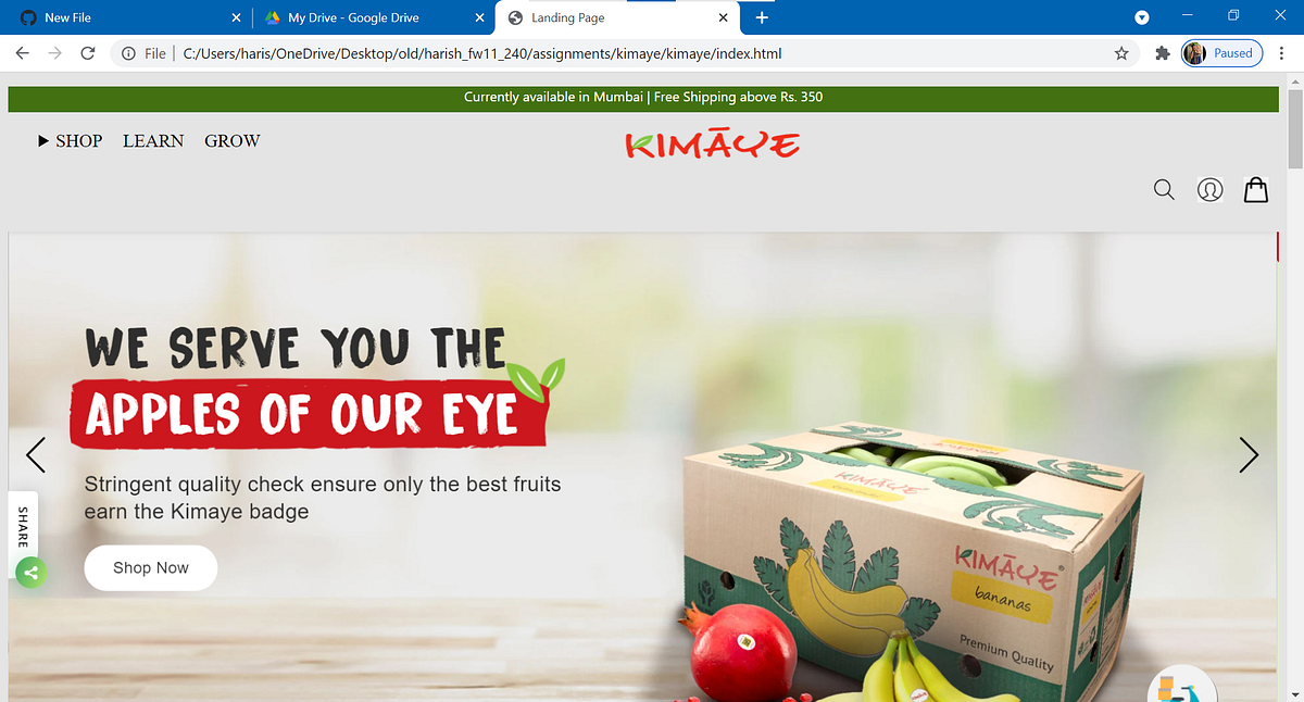 Clone of kimaye Website. Hello Audience, hope you are doing… | by Reyya ...