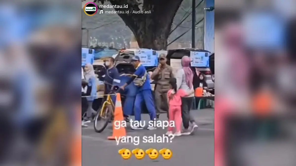 Viral Video Diduga Kakek Pedagang Roti Diusir dari Lokasi CFD Lapangan Merdeka Medan, Begini ...