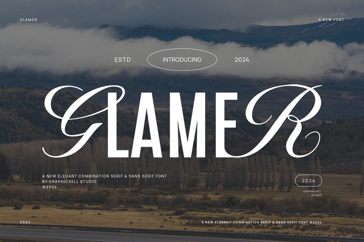 Glamer Font Free - Emmaethereal - Medium