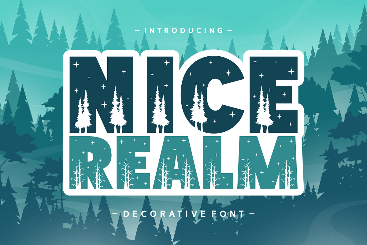 Nice Realm Font (Decorative Fonts) | by Arttechtom | May, 2024 | Medium