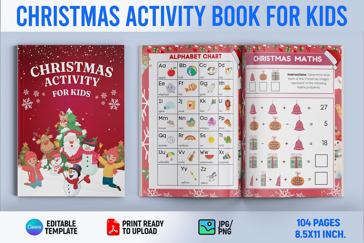 Christmas Activity Book for Kids Free | by Radiantripple | Sep, 2024 ...