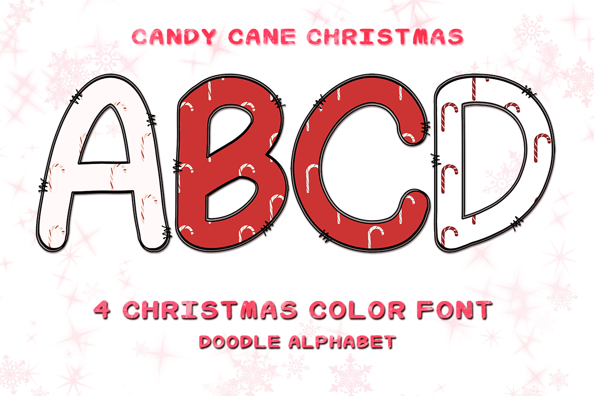 Candy Cane Font | by Lyraluminescent | Medium